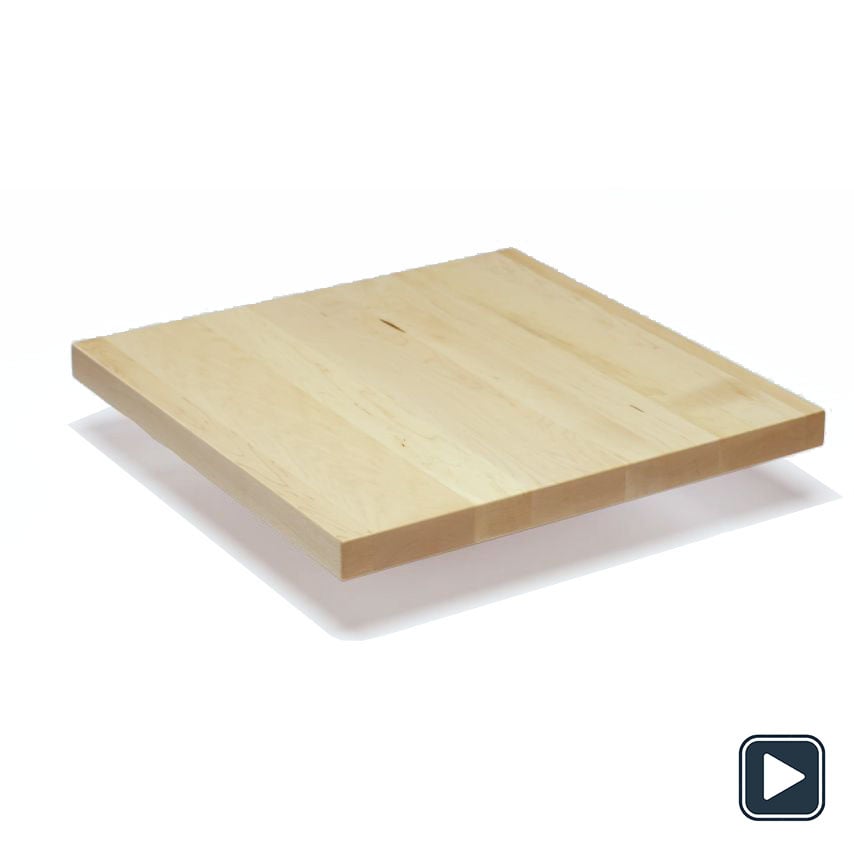 Mixed Plank Maple-Original Color Restaurant Table Tops
